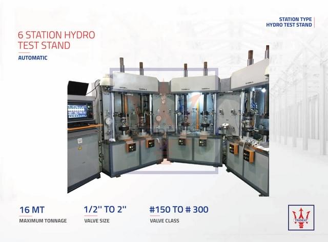 Multi-Station Hydro Test Stand - Trident Hydro Solutions
